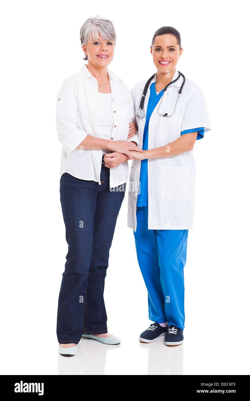 Doctor standing hospital Cut Out Stock Images & Pictures - Alamy