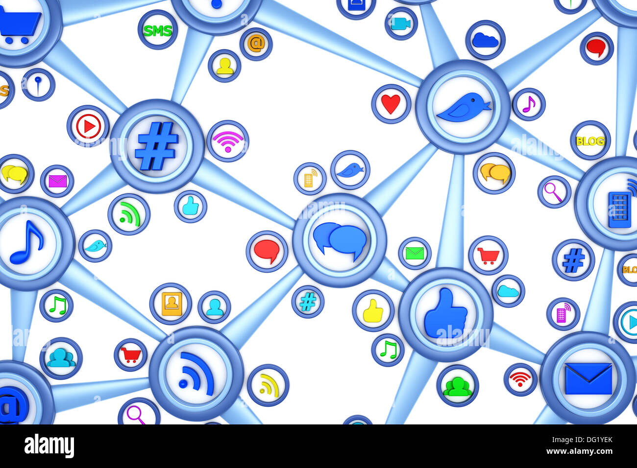 Social media connection Stock Photo - Alamy