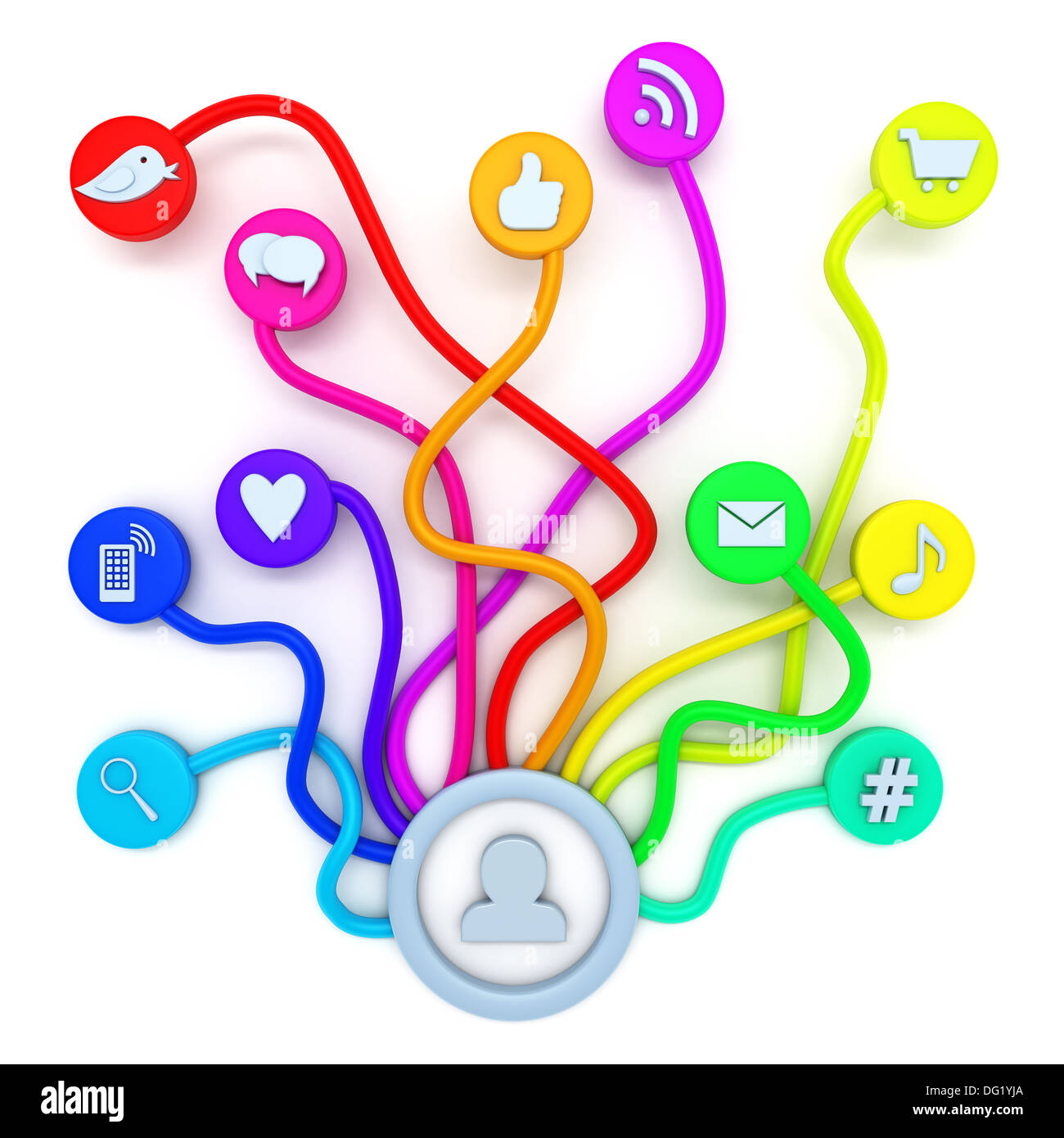 Social media connections Stock Photo - Alamy