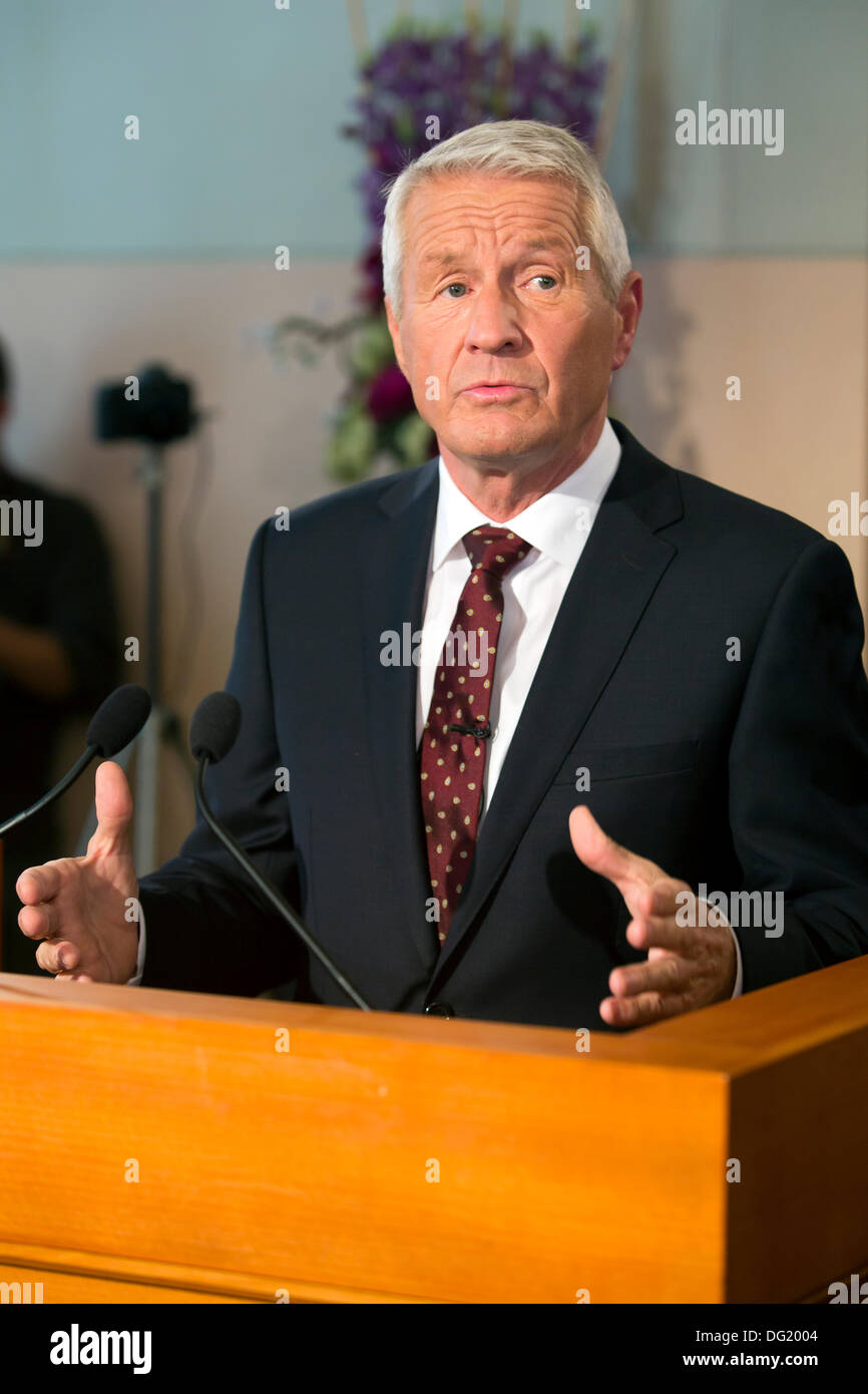 Oslo, Norway. 11th Oct, 2013. The Norwegian Nobel Committee announced ...