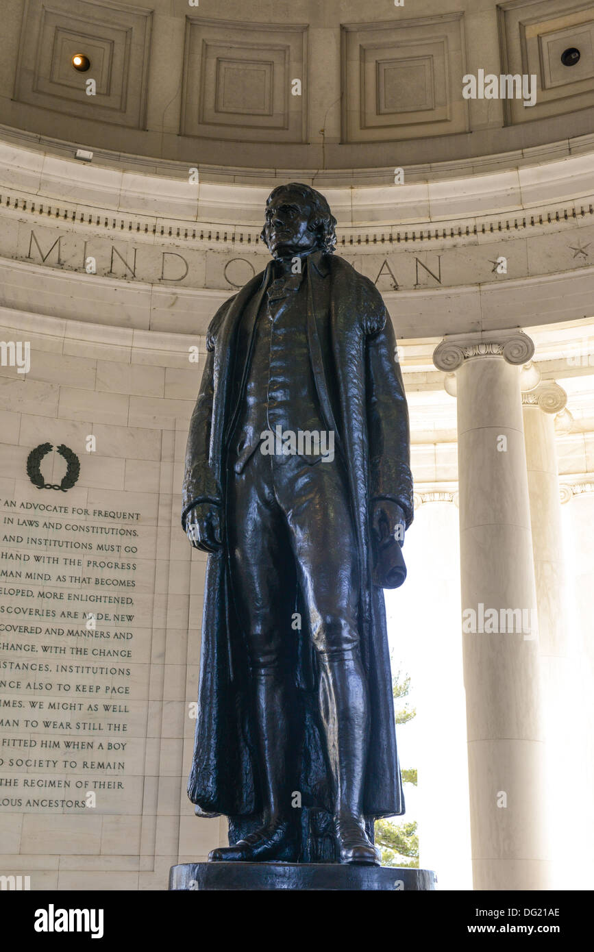 Inside jefferson memorial washington dc hi-res stock photography and ...