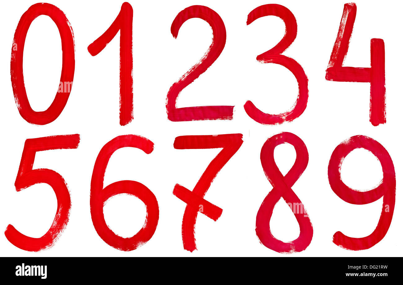 Arabic numerals written hi-res stock photography and images - Alamy