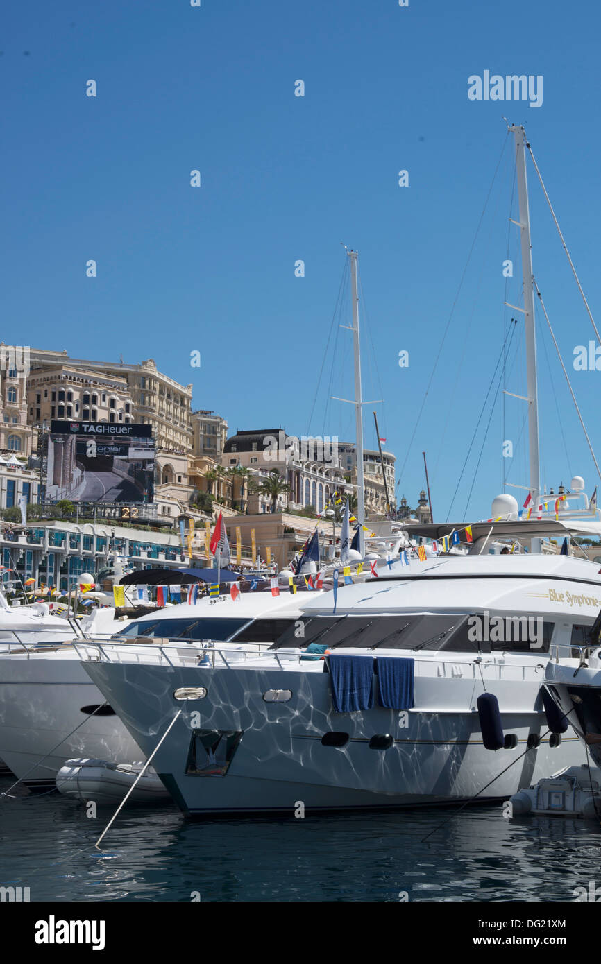 Ship, Yacht, Port, Hercule, Monaco, Monte Carlo Stock Photo - Alamy