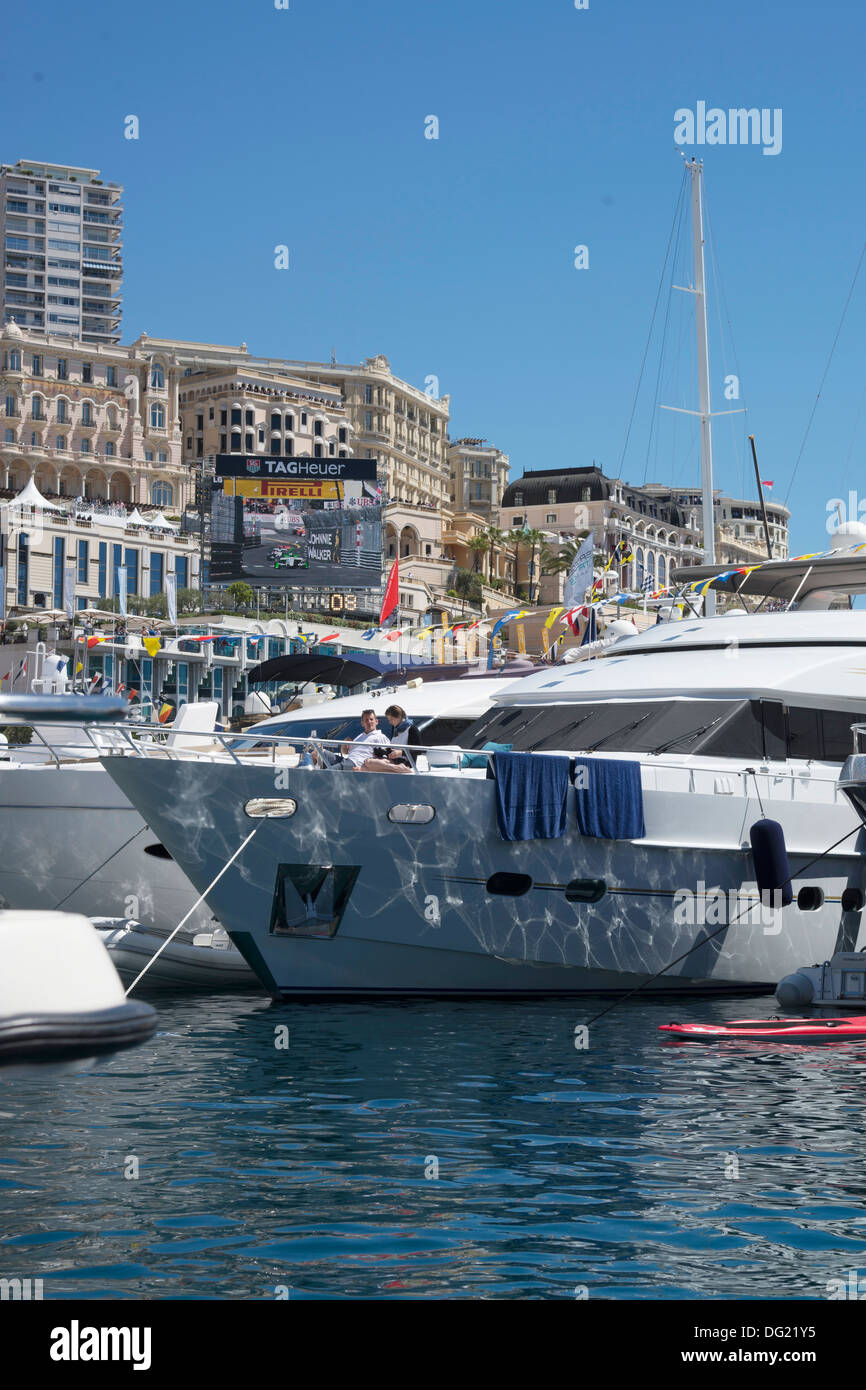 Ship, Yacht, Port, Hercule, Monaco, Monte Carlo Stock Photo - Alamy