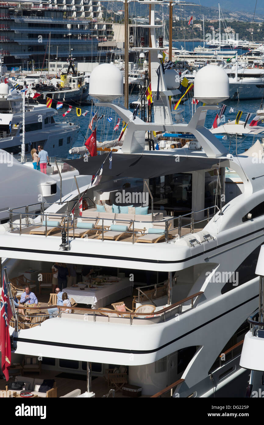 Ship, Yacht, Port, Hercule, Monaco, Monte Carlo Stock Photo - Alamy