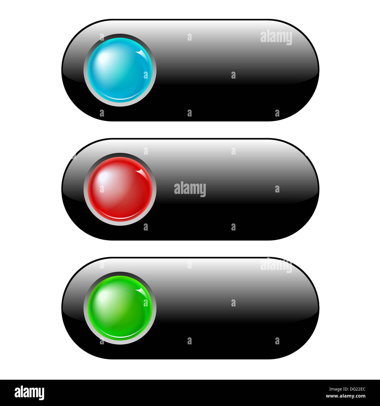 Vector illustration of internet buttons Stock Photo - Alamy