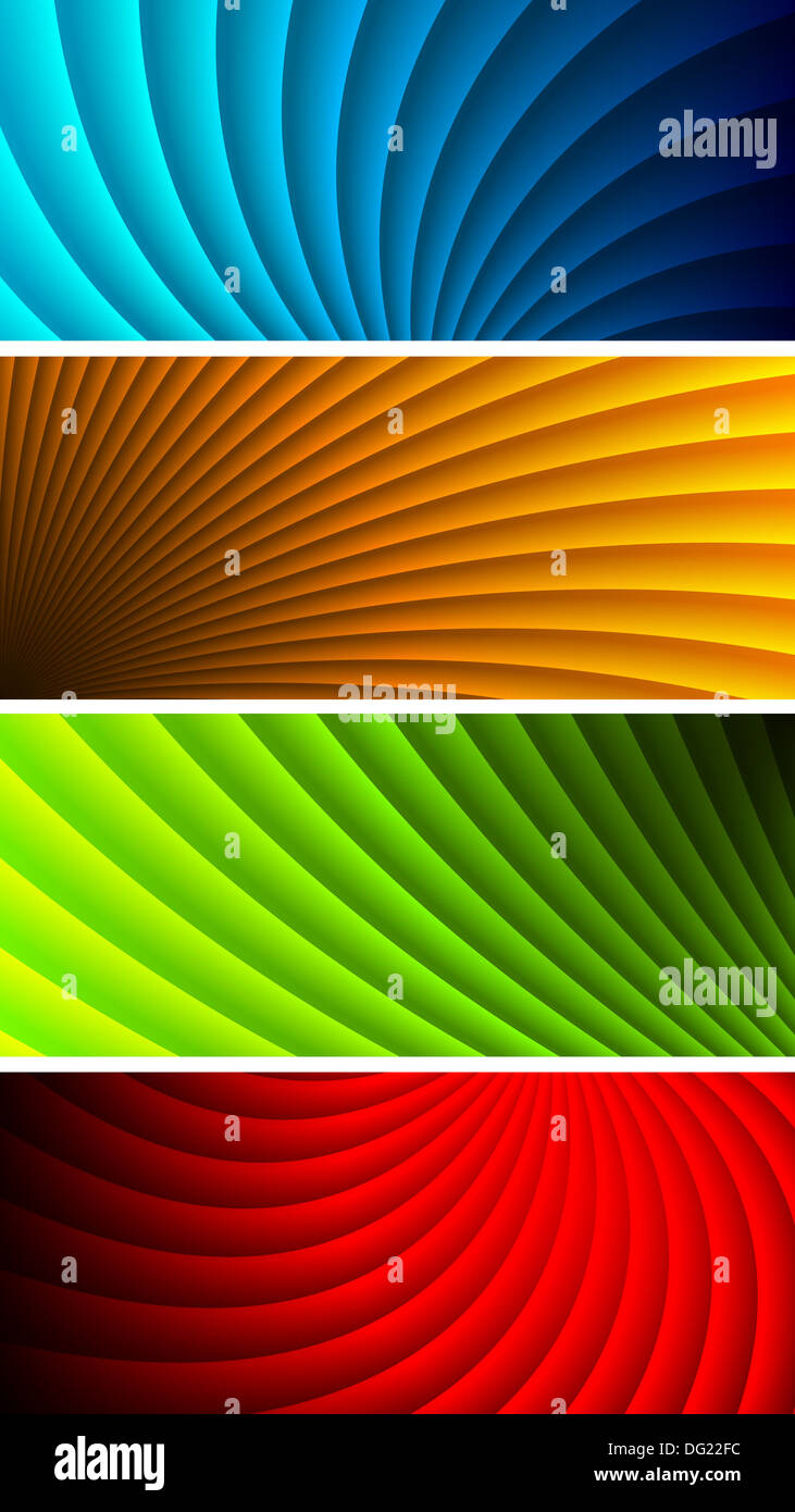 Collection of bright abstract banners - eps 10 Stock Photo - Alamy