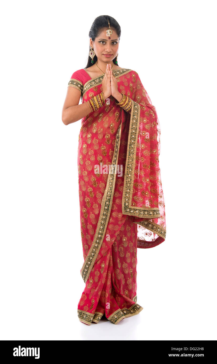 Indian girl sari hi-res stock photography and images - Alamy