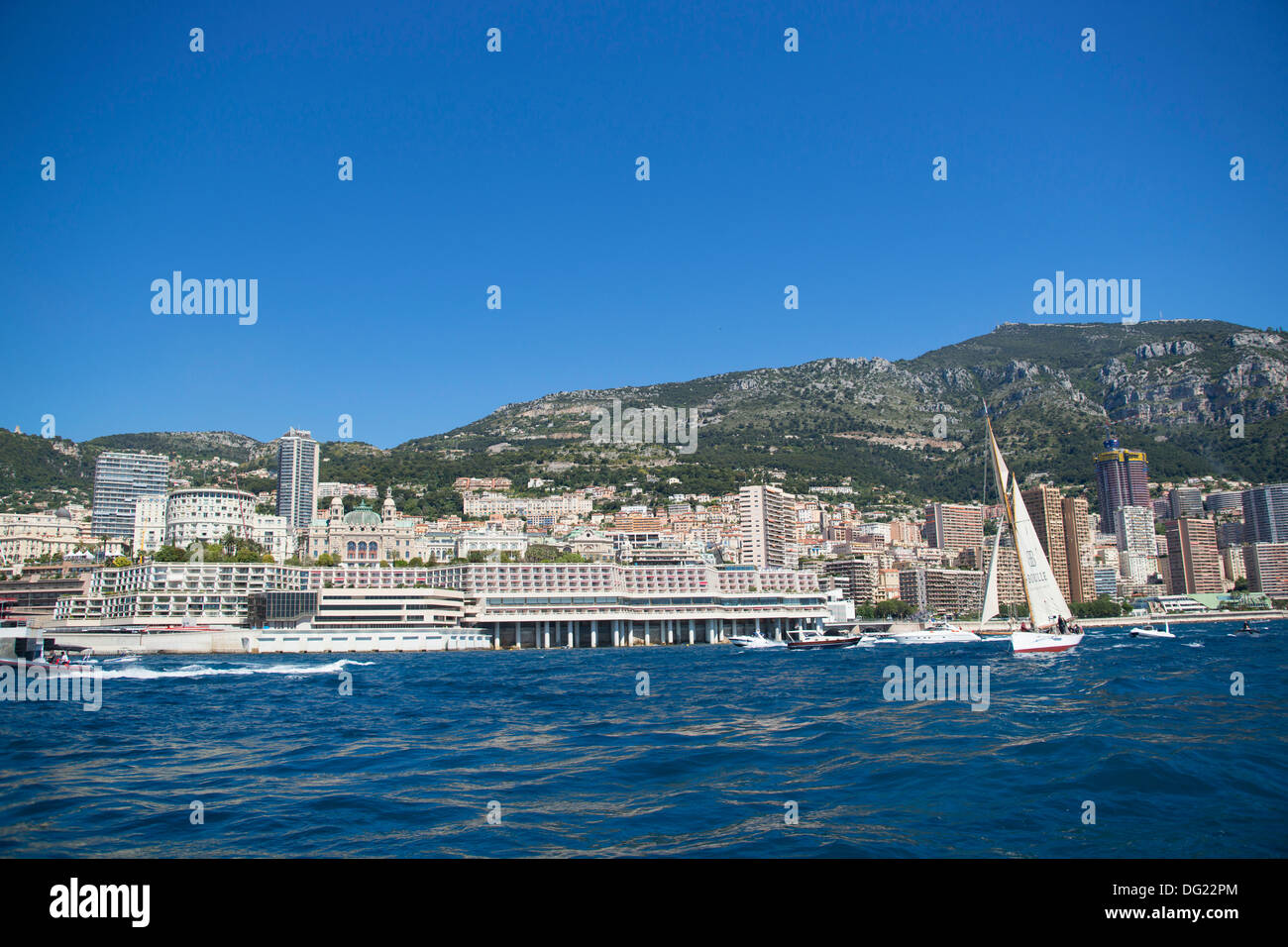 Sailing Ship, Port, Hercule, Monaco, Monte Carlo Stock Photo - Alamy
