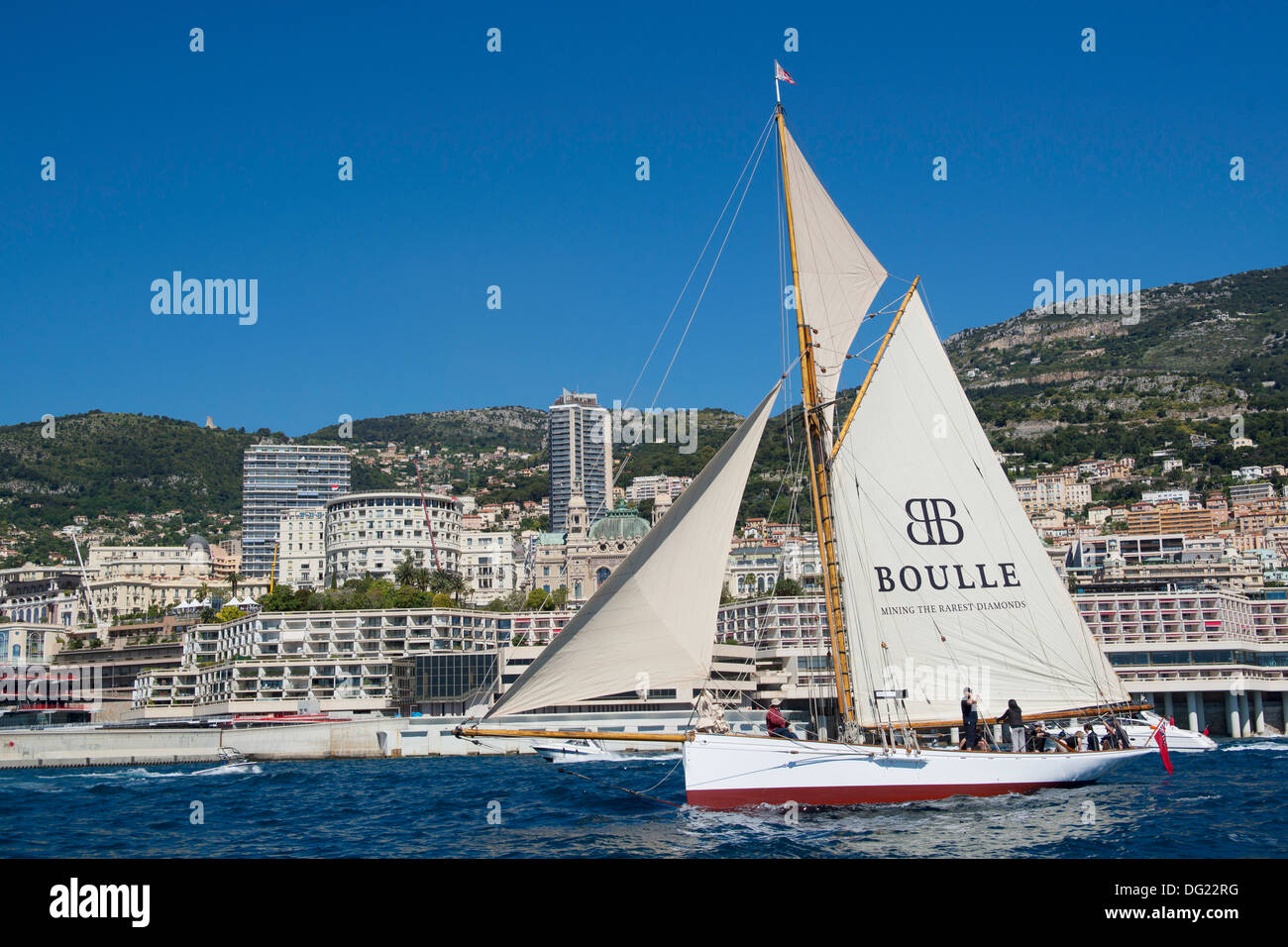 Sailing Ship, Port, Hercule, Monaco, Monte Carlo Stock Photo - Alamy