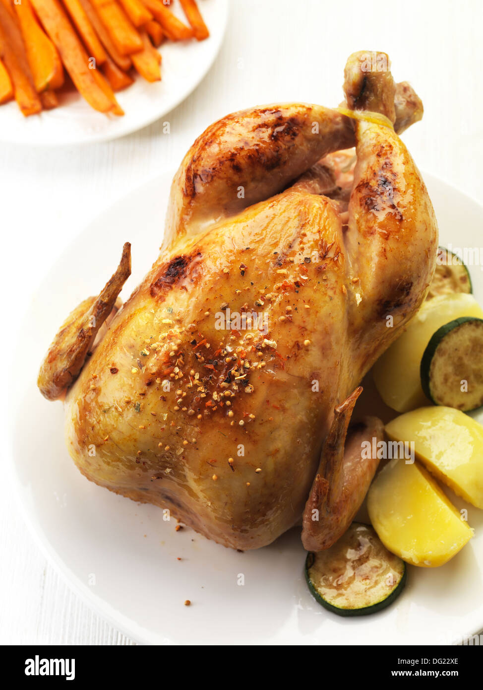 Top view roasted meat hi-res stock photography and images - Alamy