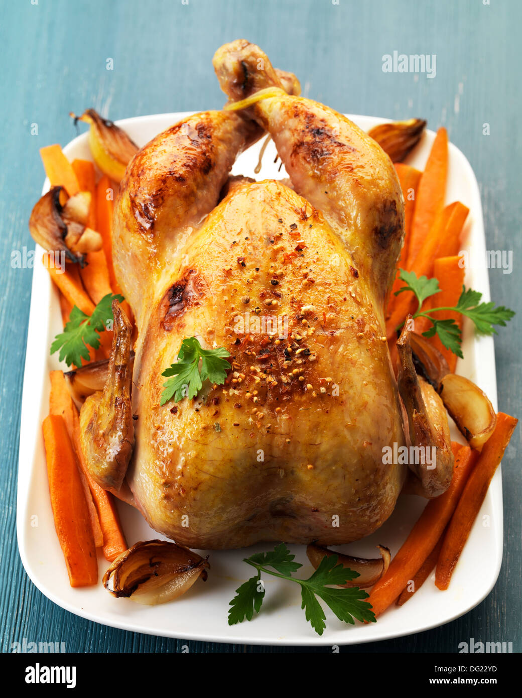 Chicken roasted vegetables hi-res stock photography and images - Alamy