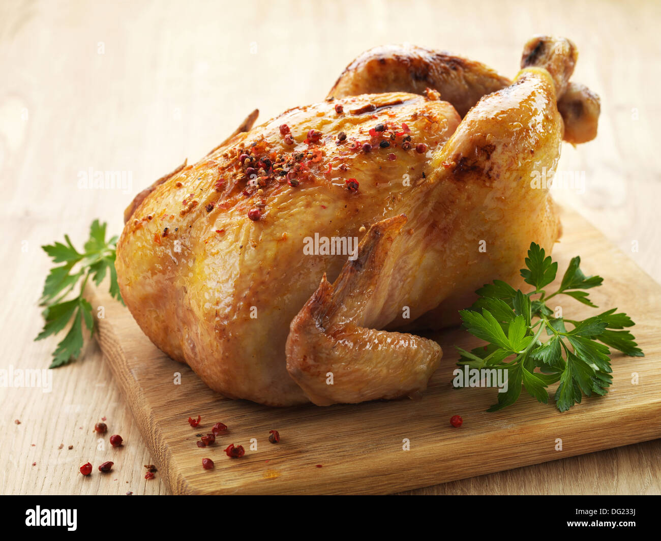 Traditional roast chicken table hi-res stock photography and images - Alamy