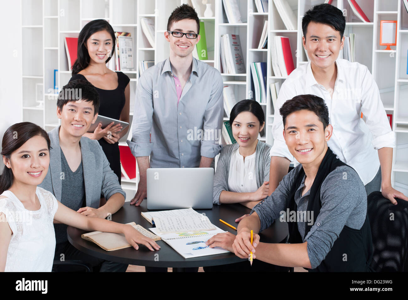 Portrait of office workers Stock Photo - Alamy