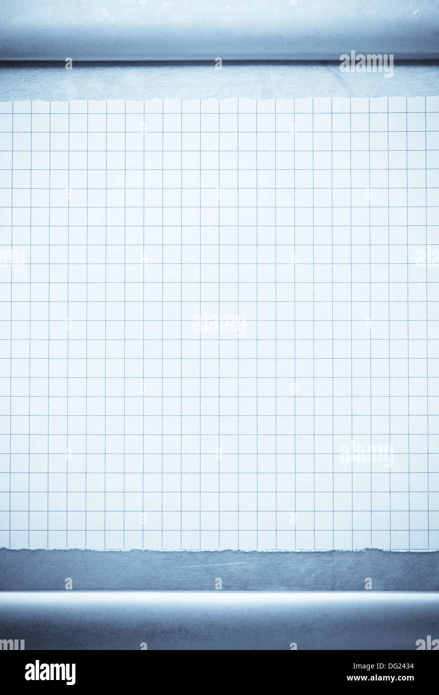 checked paper and metal background texture Stock Photo - Alamy