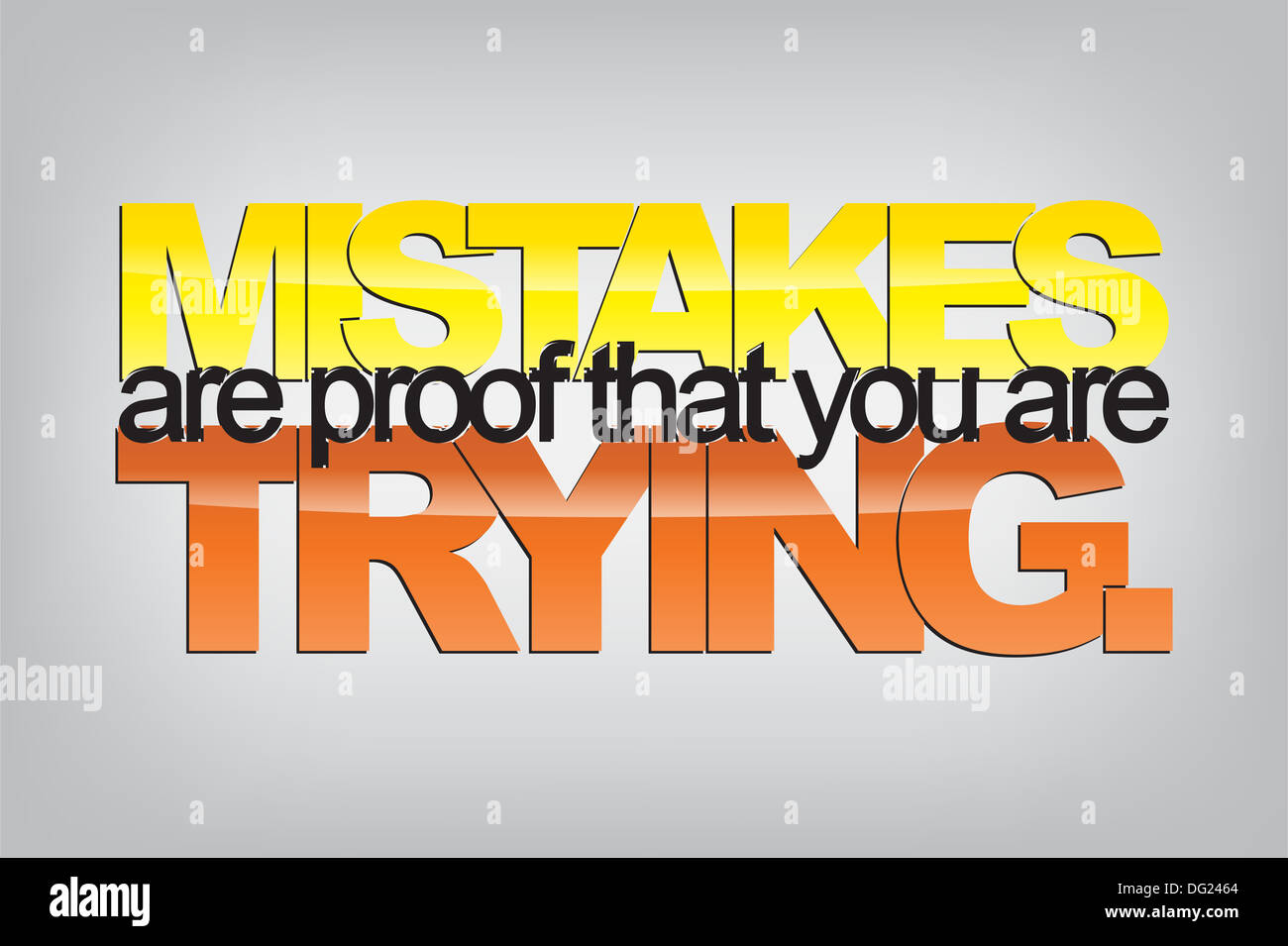 Mistakes are proof that you are trying. Typography poster. Motivational ...
