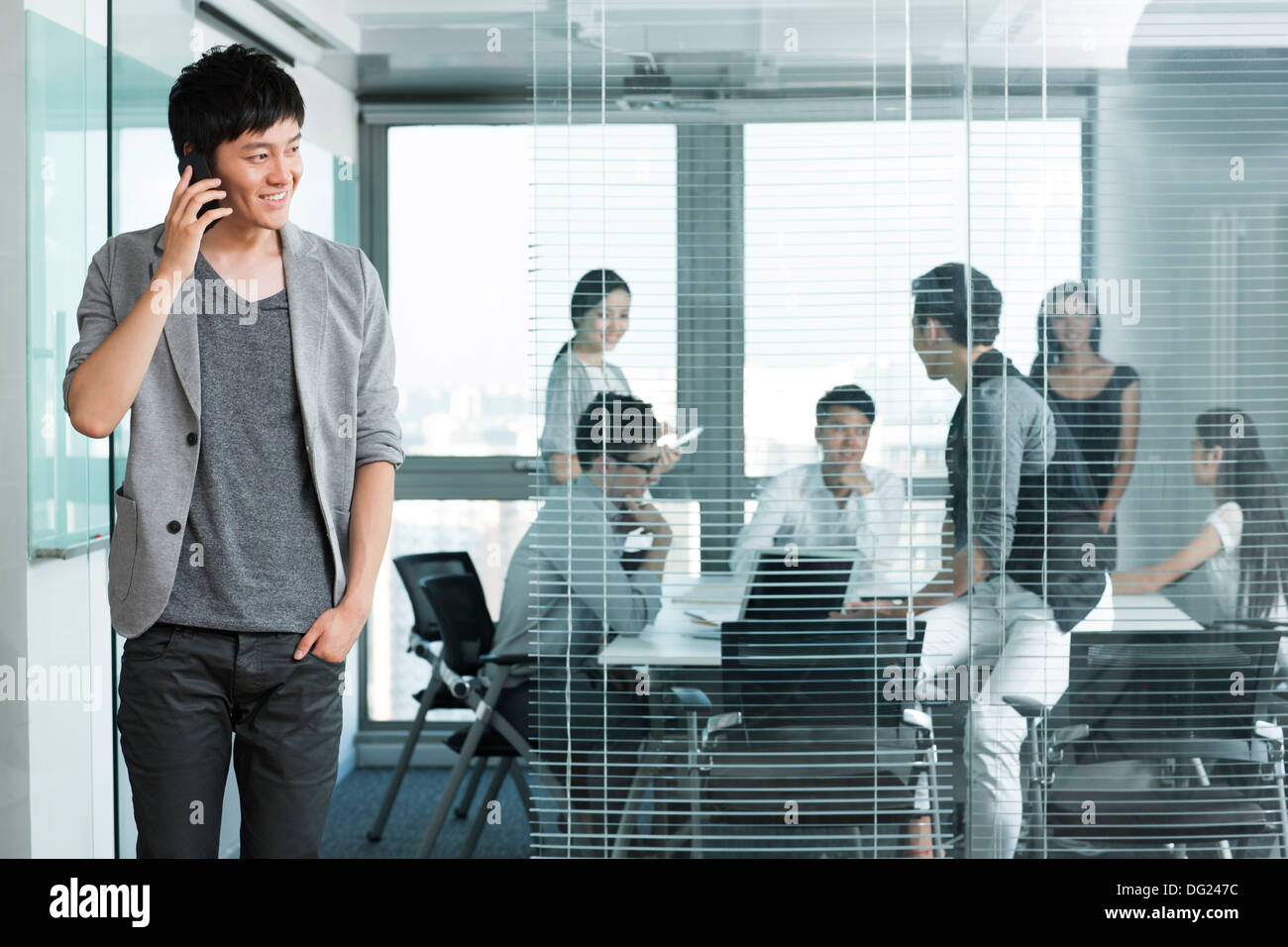 Boardroom meeting men only hi-res stock photography and images - Alamy