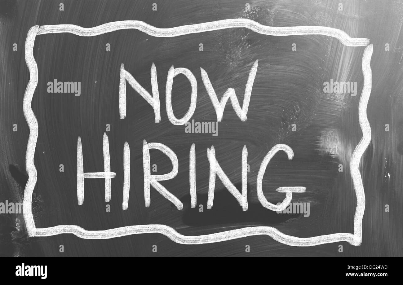 Now Hiring Concept Stock Photo - Alamy