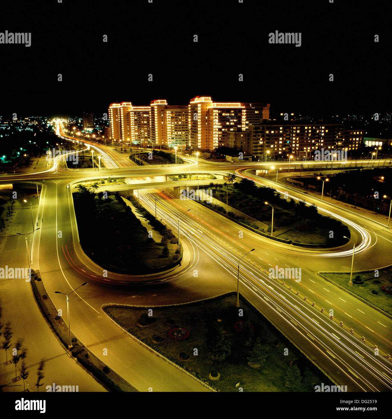 Asia china beijing lights highway hi-res stock photography and images ...