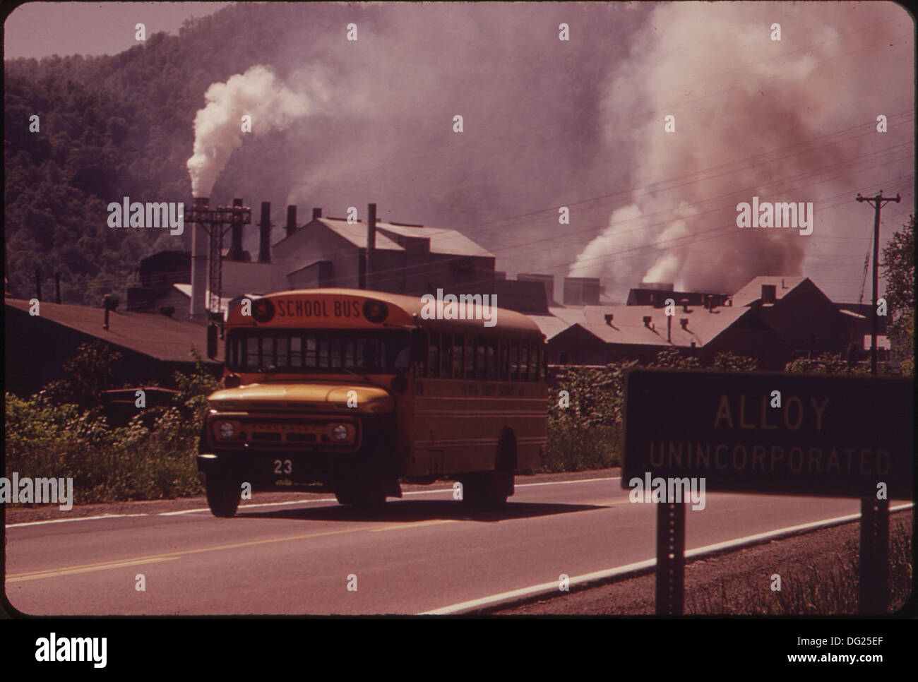 This image depicts Union Carbide's Ferro Alloy Plant located in Alloy ...