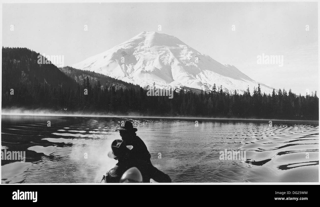 Spirit Lake, located below Mount St. Helens, offers a stunning view of ...