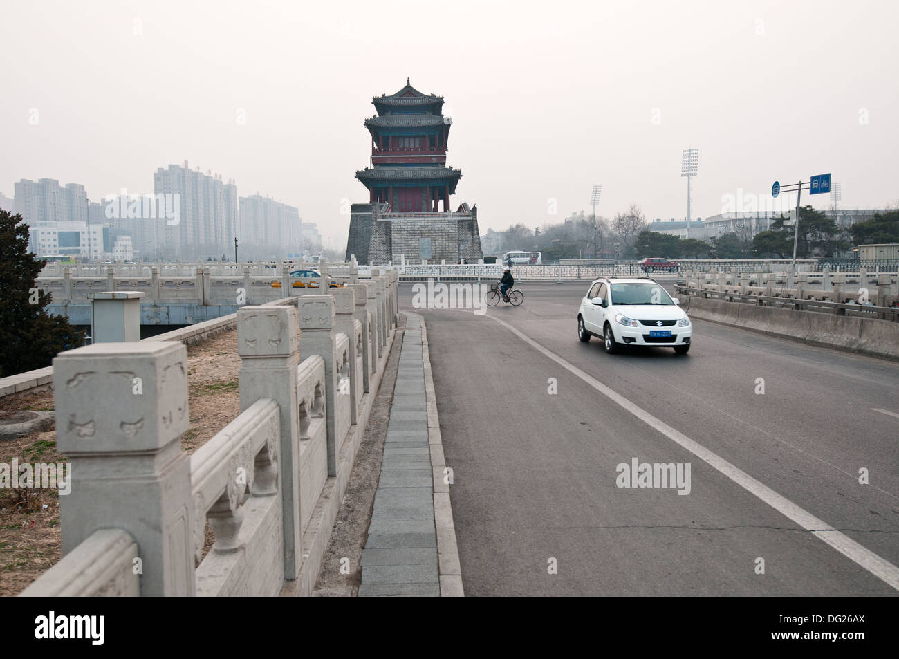 reconstructed Yongdingmen gate at Yongdingmennei Main Street, Dongcheng ...