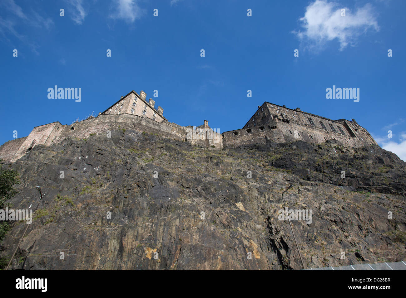 City of Edinburgh, Scotland. The southern elevation of Edinburgh Castle ...