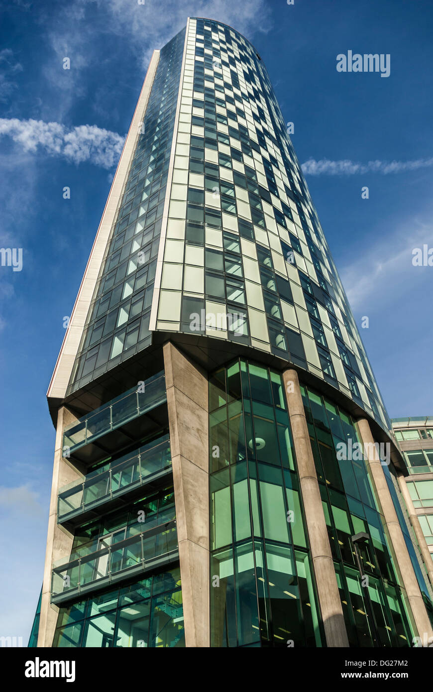 Liverpool West tower houses luxury penthouse apartments Stock Photo - Alamy