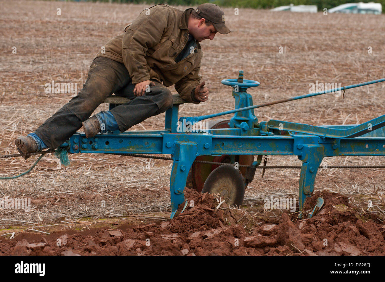 Ploughing championships compete plough farm hi-res stock photography ...