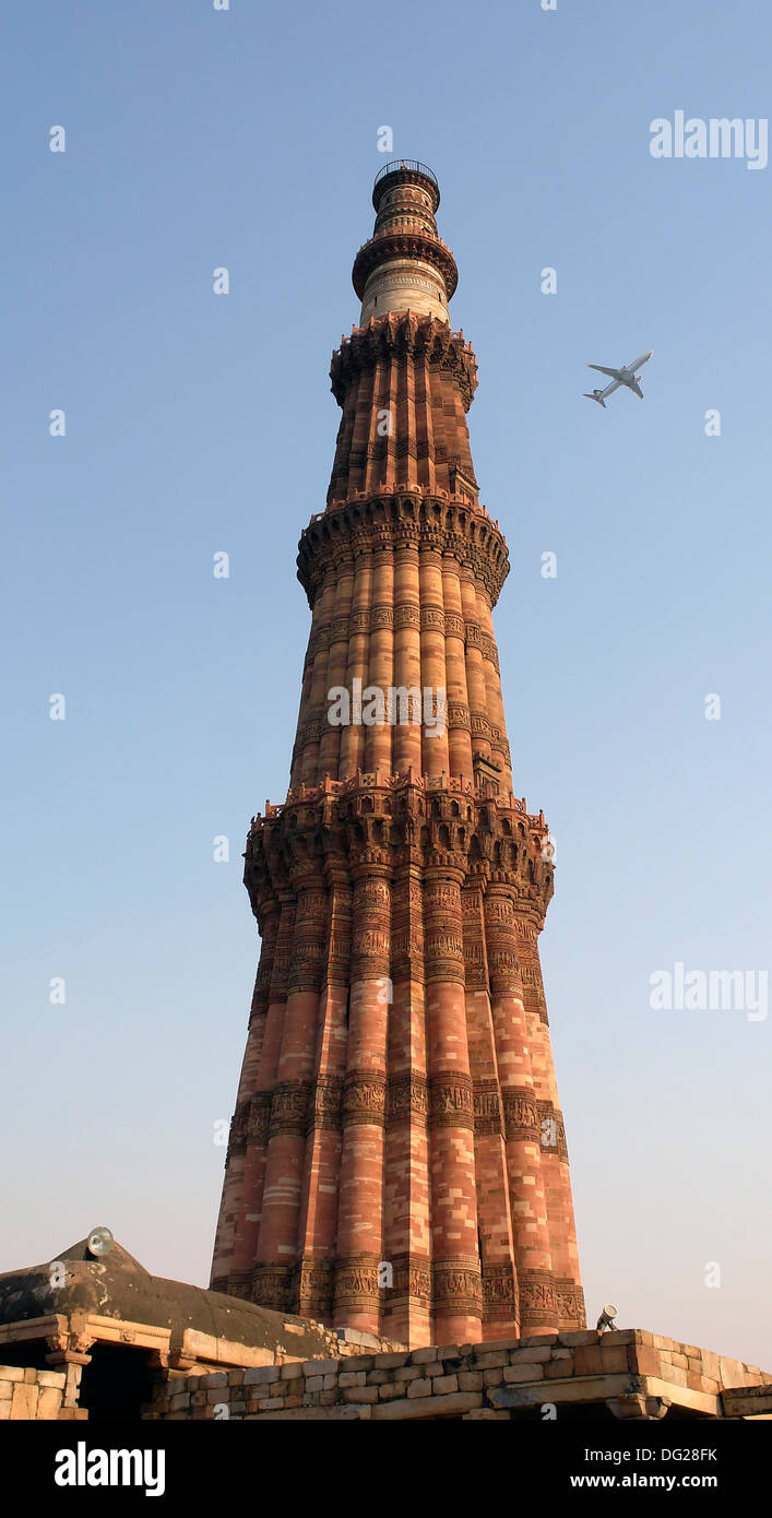 Color of qutub minar stone hi-res stock photography and images - Alamy