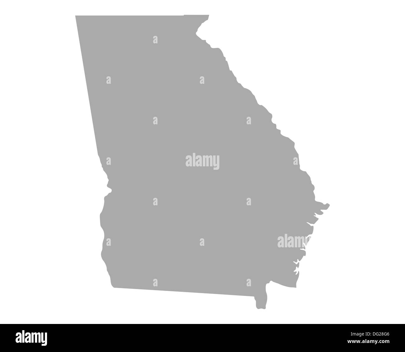 Map of Georgia Stock Photo - Alamy