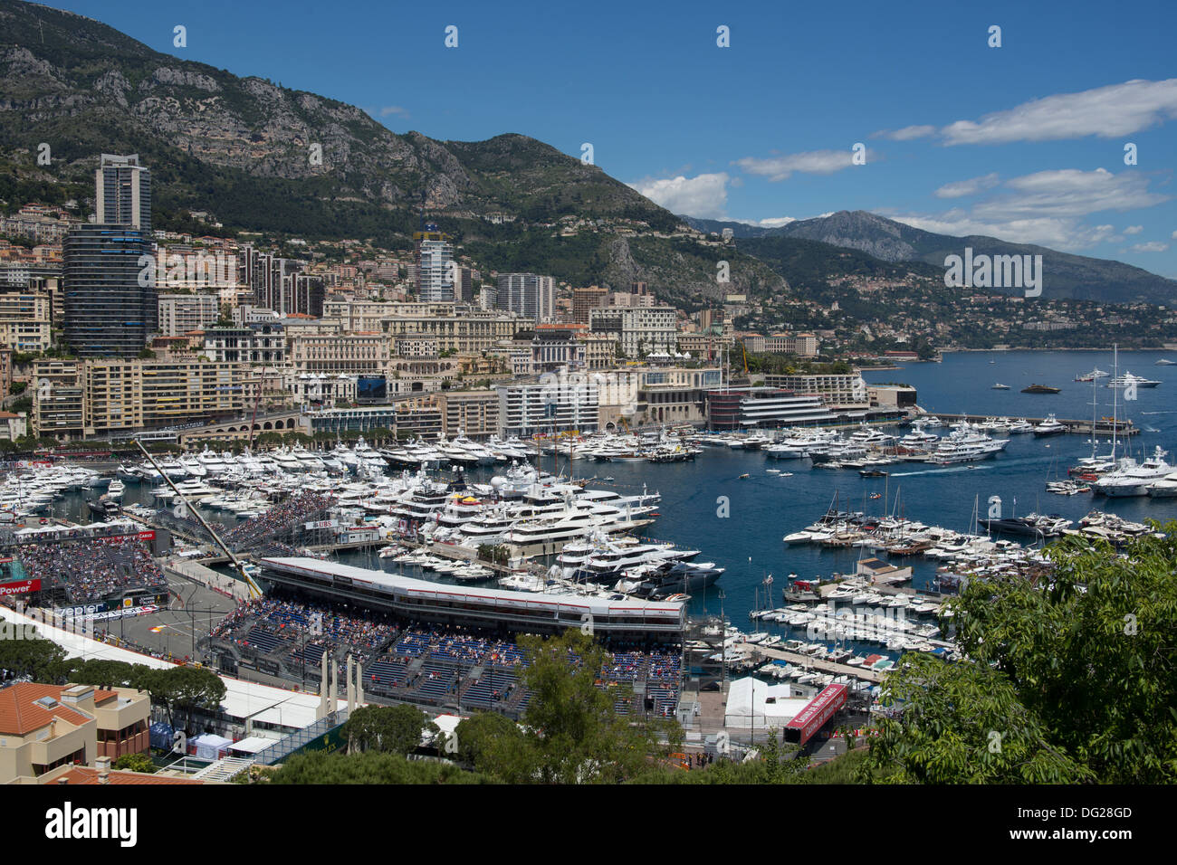 Over, View, Port, Hercule, Monaco, Monte Carlo Stock Photo - Alamy