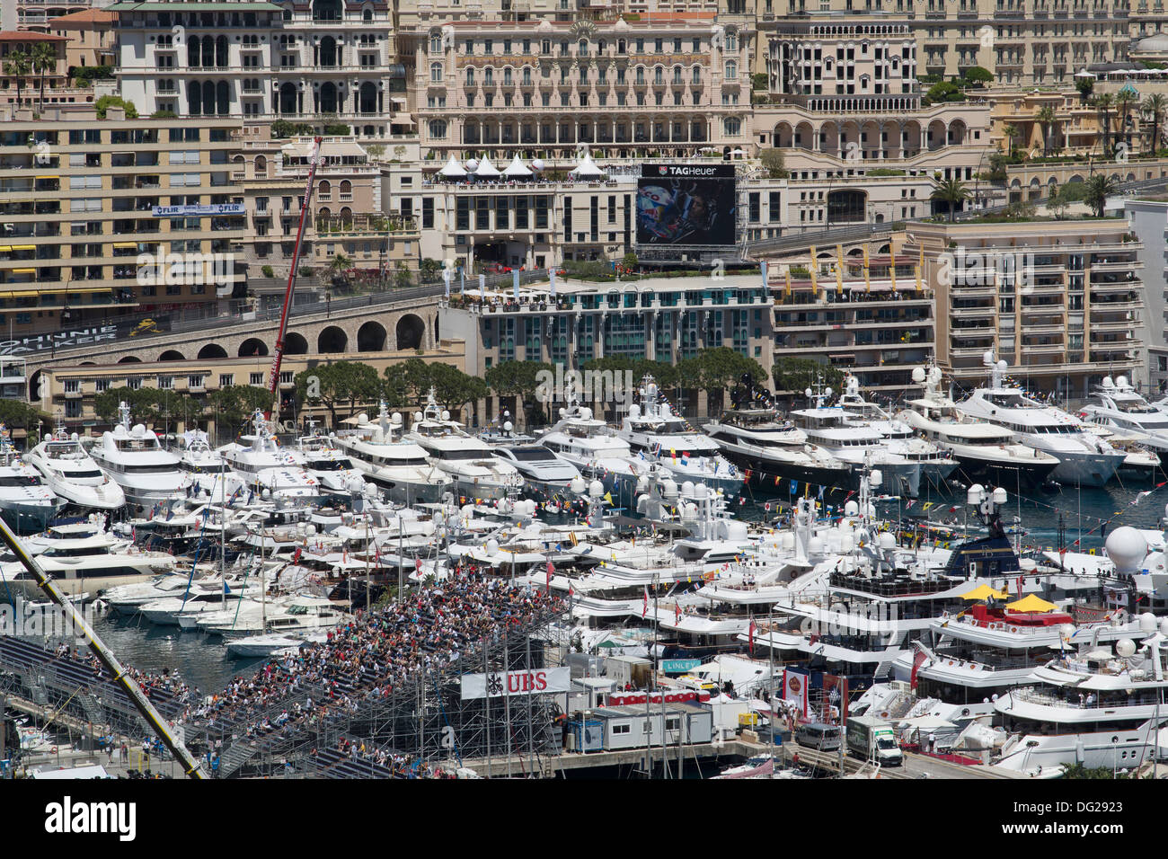 Over, View, Port, Hercule, Monaco, Monte Carlo Stock Photo - Alamy