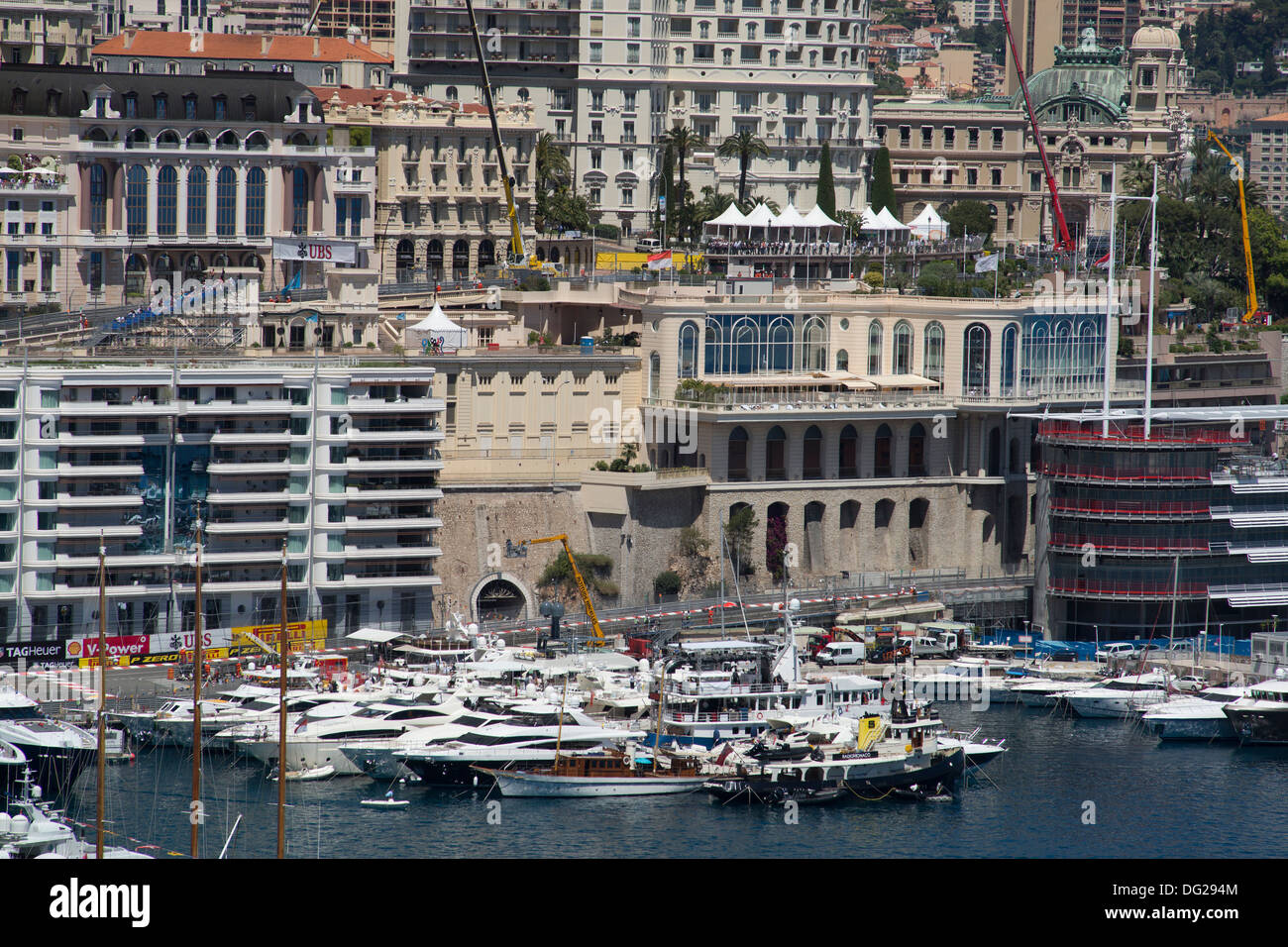Over, View, Port, Hercule, Monaco, Monte Carlo Stock Photo - Alamy