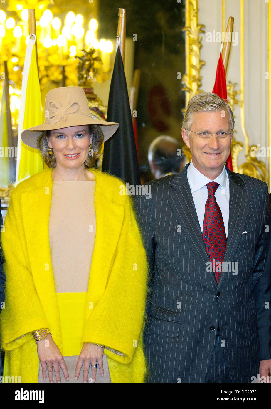 Liege, Belgium. 11th Oct, 2013. King Philippe (Filip) and Queen ...