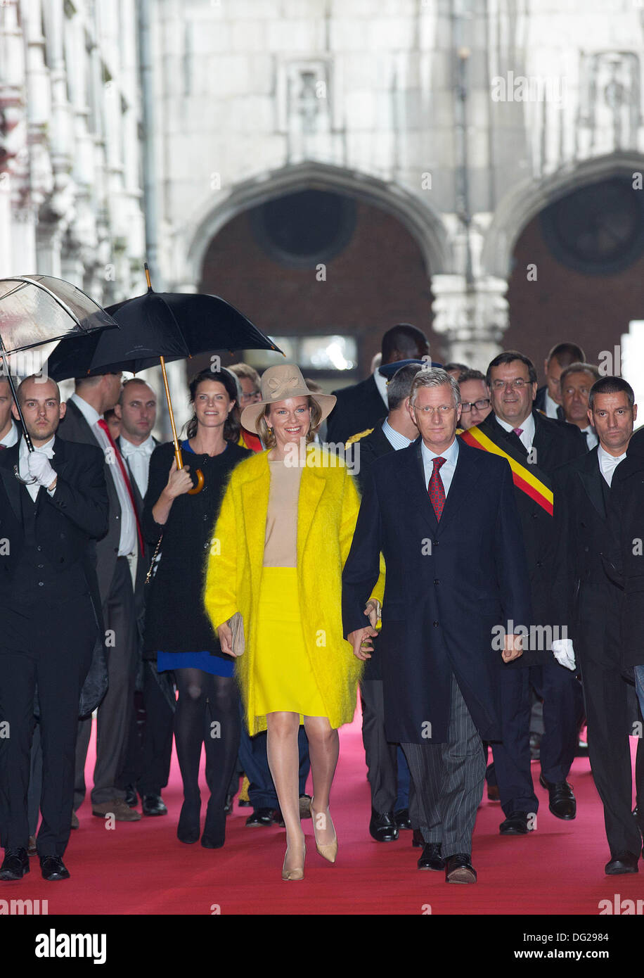 Liege, Belgium. 11th Oct, 2013. King Philippe (Filip) and Queen ...