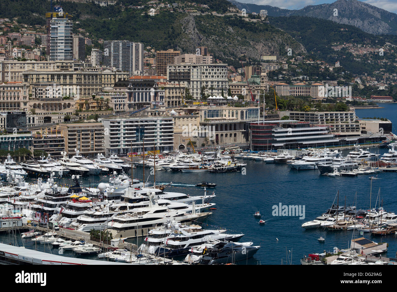 Over, View, Port, Hercule, Monaco, Monte Carlo Stock Photo - Alamy