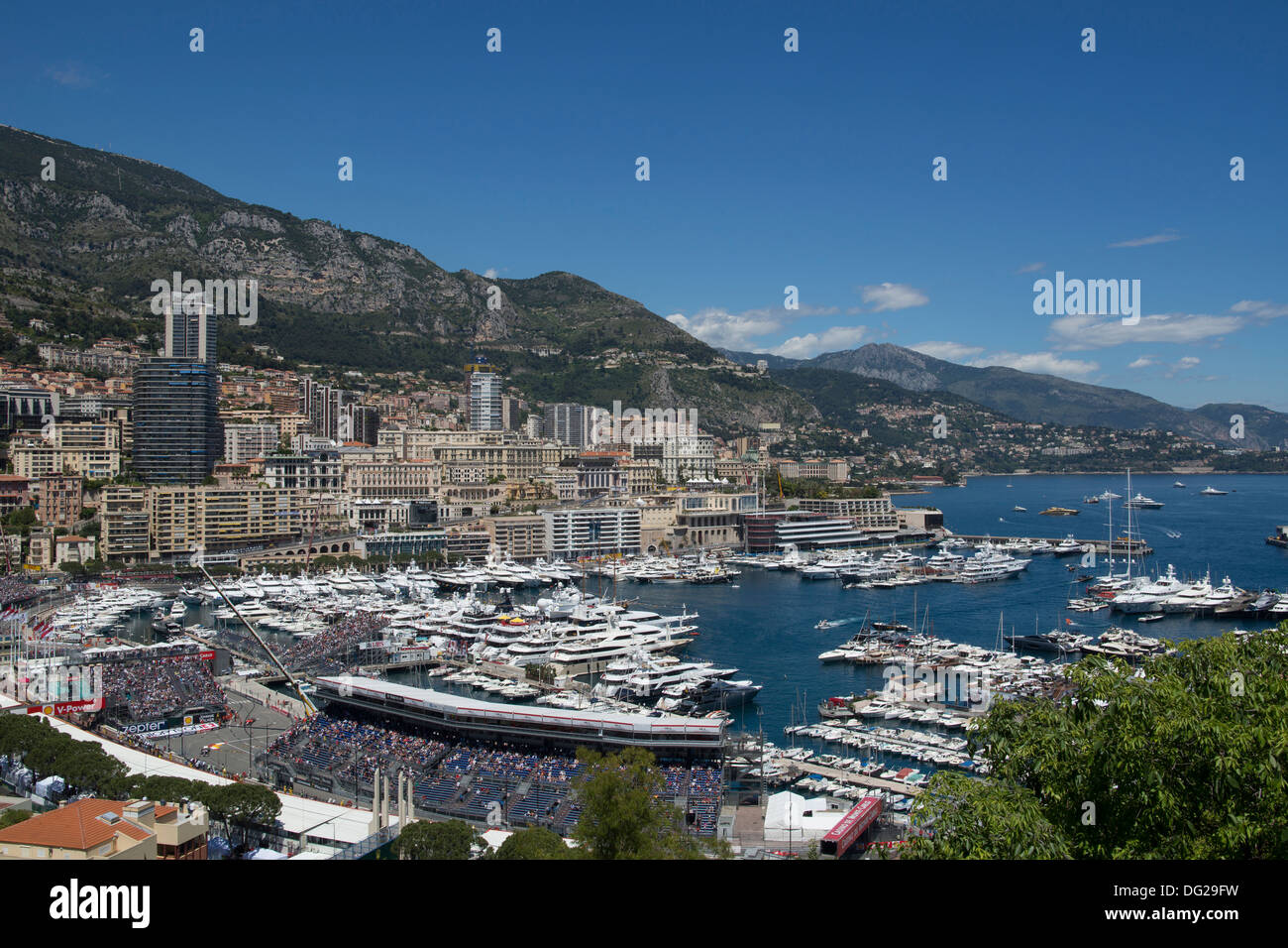 Over, View, Port, Hercule, Monaco, Monte Car Stock Photo - Alamy
