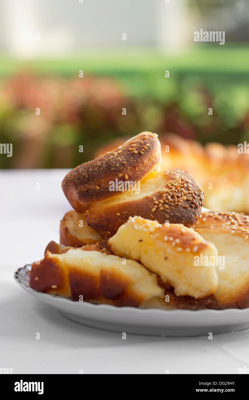 Fresh bread pastry vertical hi-res stock photography and images - Alamy