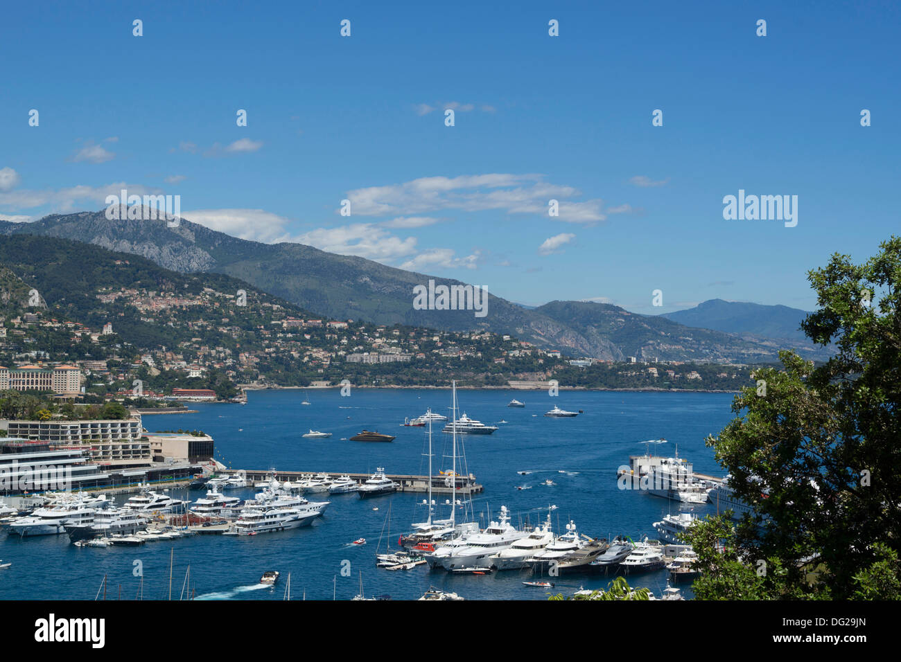 Over, View, Port, Hercule, Monaco, Monte Carlo Stock Photo - Alamy