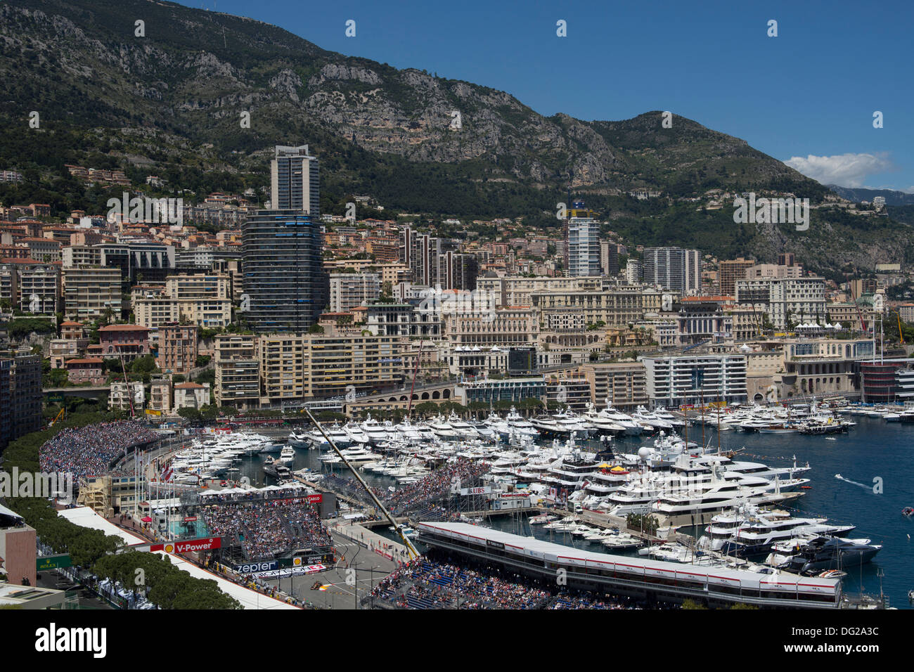 Over, View, Port, Hercule, Monaco, Monte Carlo Stock Photo - Alamy