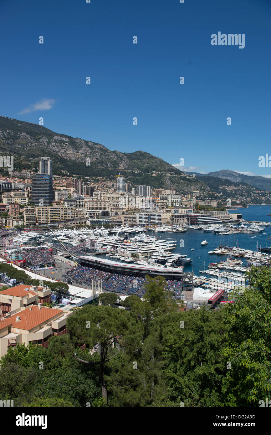 Over, View, Port, Hercule, Monaco, Monte Carlo Stock Photo - Alamy