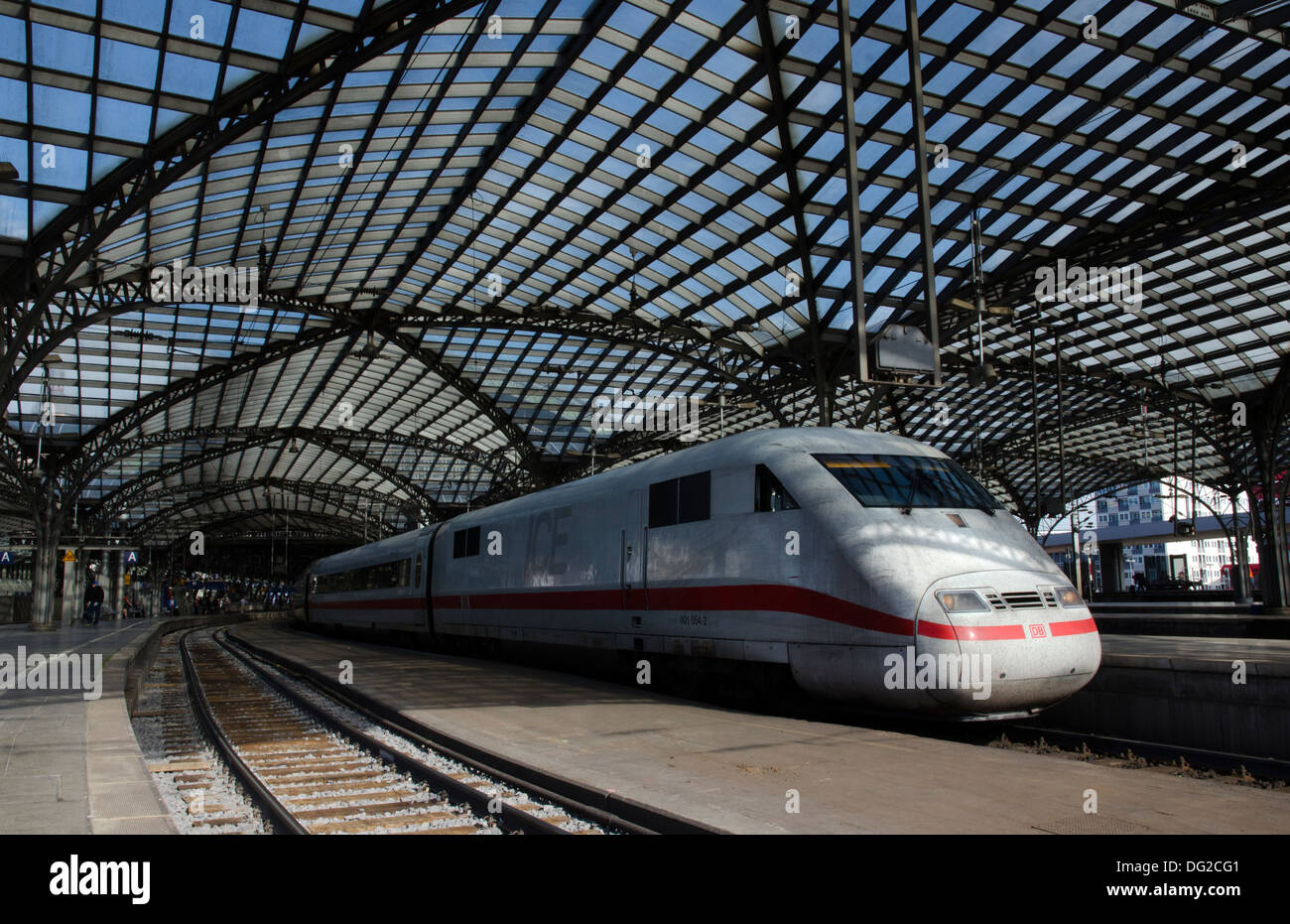 electric train,ice 2,cologne,koln station,db,germany Stock Photo - Alamy