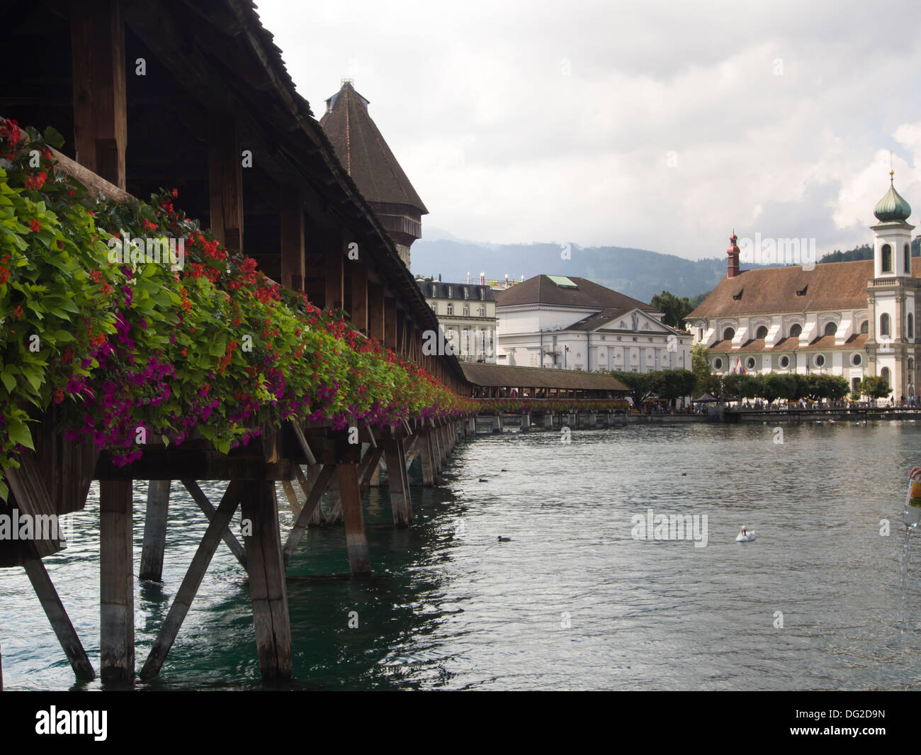 Lucerne in Switzerland a beautiful old town and popular tourist ...