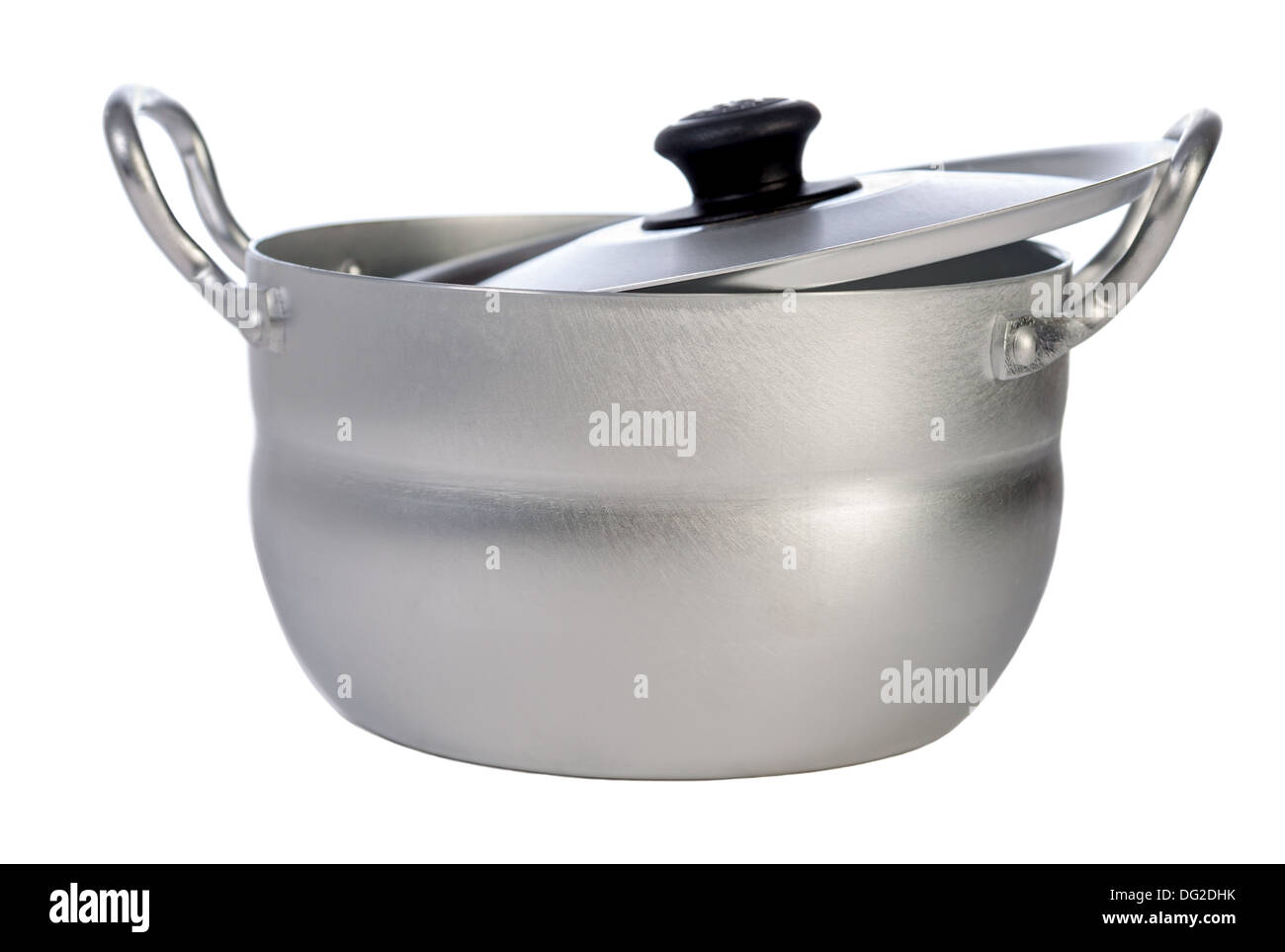 metal pan isolated on a white background Stock Photo - Alamy