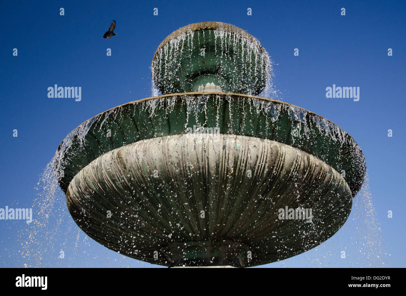 ornate water fountain leopoldstrasse munich bavaria germany Stock Photo ...