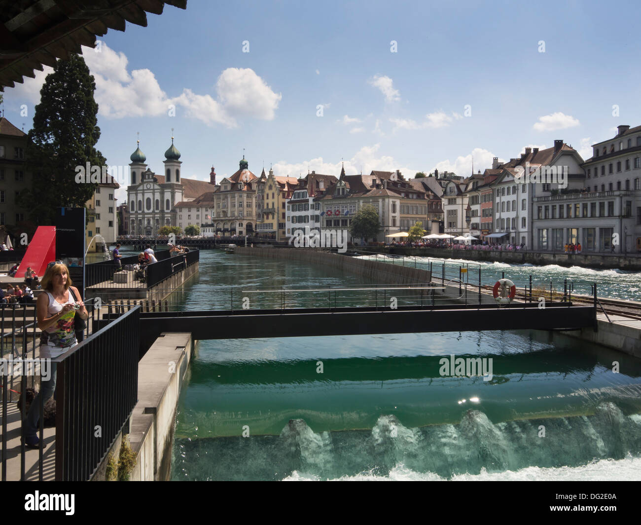 Lucerne in Switzerland a beautiful old town and popular tourist ...