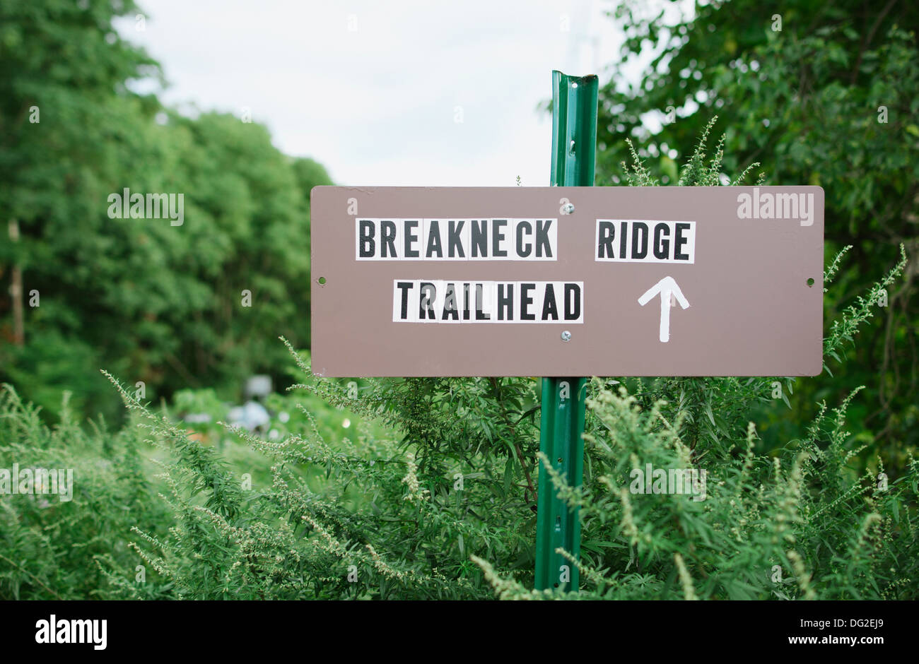 Breakneck Ridge trailhead sign. New York, USA Stock Photo - Alamy