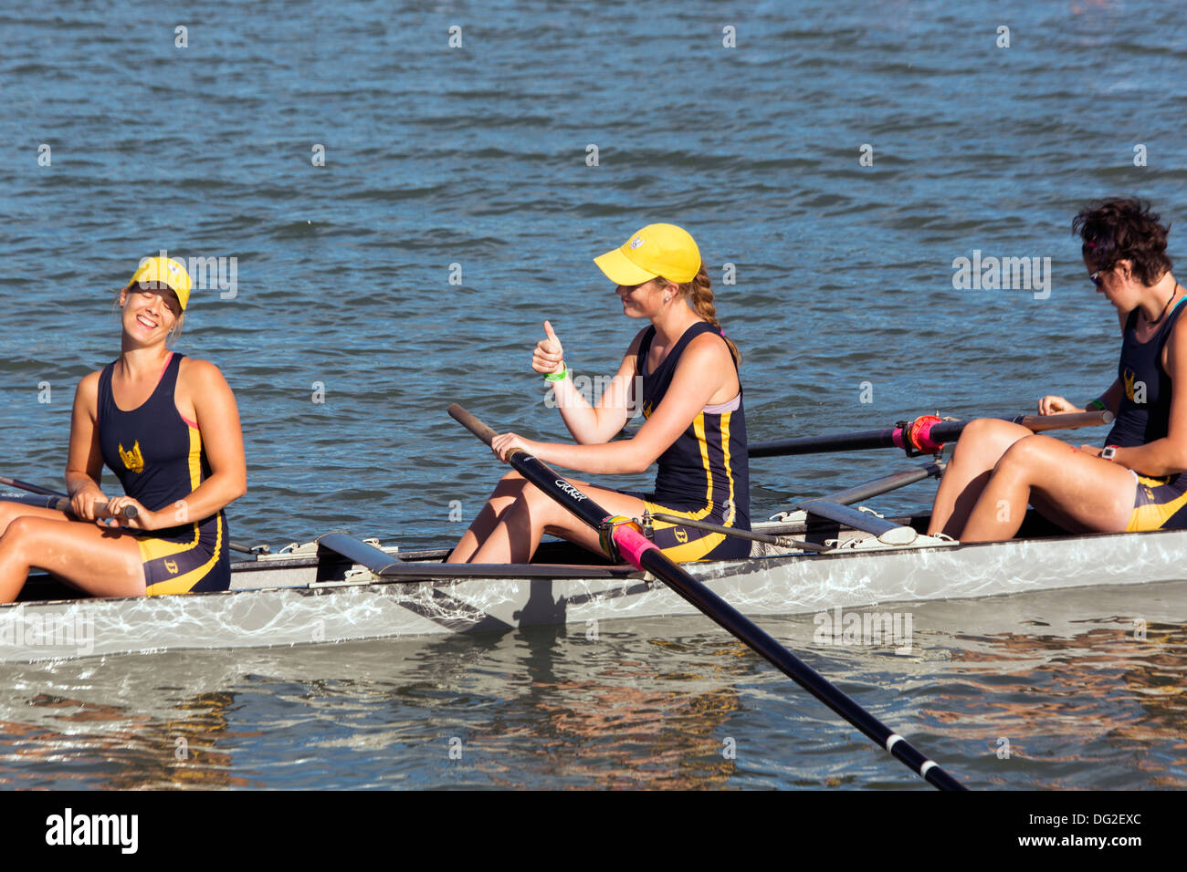 Royal Henley Regatta, rowers at the gate ready for a meet Stock Photo ...