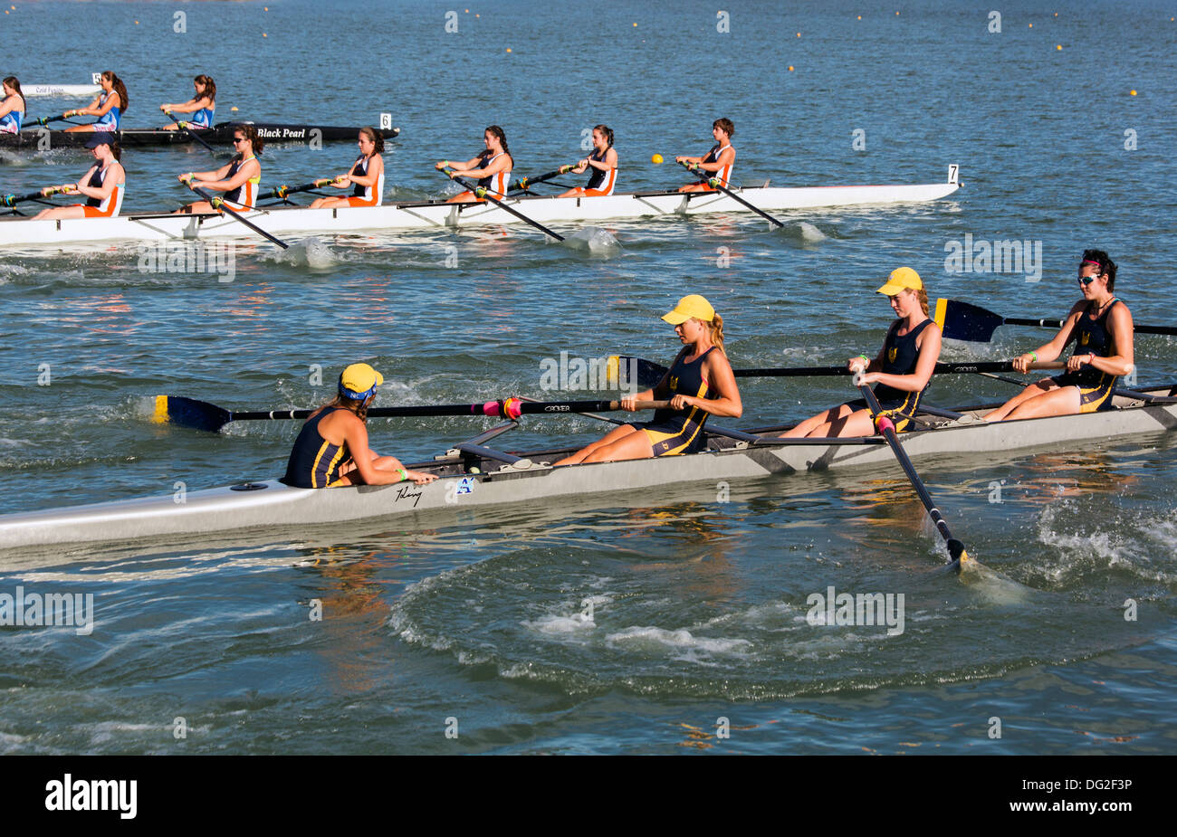 Royal Henley Regatta, rowers at the gate ready for a meet Stock Photo ...